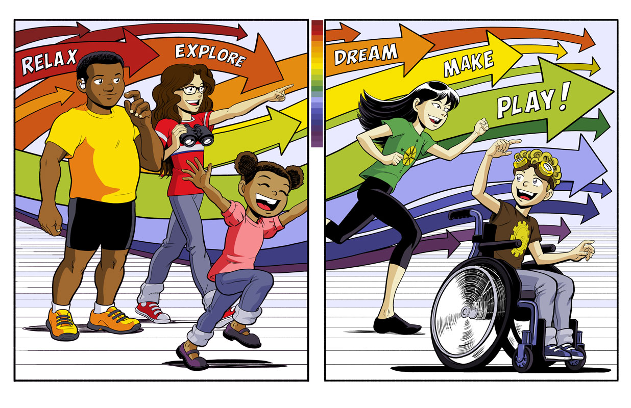 North Shore Children’s Museum murals! – Dirk I. Tiede | Comics ...